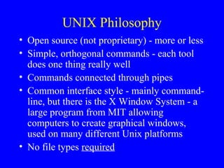 Unix lecture1 | PPT
