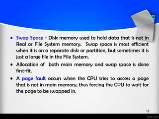 Unix memory management | PPT