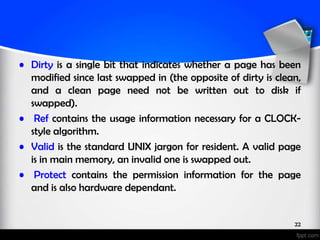 Unix memory management | PPT | Operating Systems | Computer Software and Applications