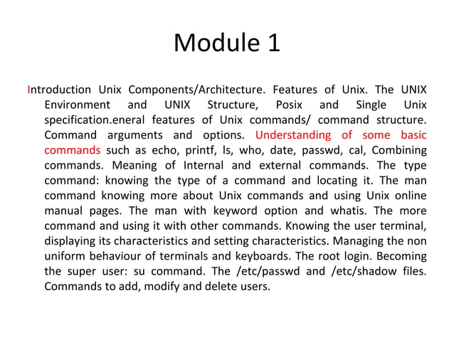 Unixmodule 1pdf