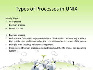 Unix operating system | PPTX