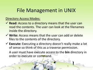 Unix operating system | PPTX