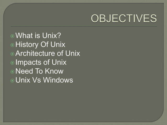 Unix Operating System Pptx