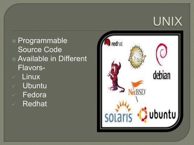 Unix Operating System | PPTX