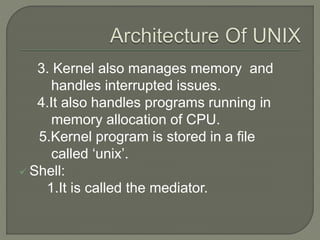 Unix Operating System | PPTX
