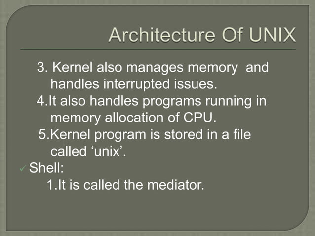 Unix Operating System | PPTX
