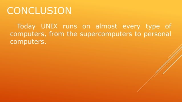 Unix Operating System Pptx Operating Systems Computer Software