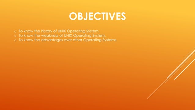 UNIX Operating System | PPTX | Operating Systems | Computer Software and Applications
