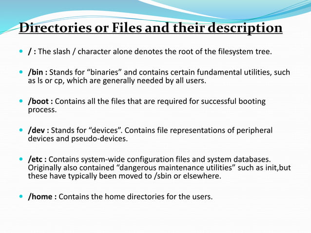 Unix operating system architecture with file structure | PPTX