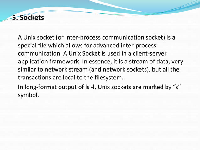 Unix operating system architecture with file structure | PPTX