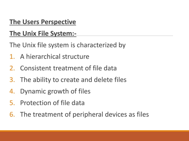 Introduction to Unix operating system Chapter 1-PPT Mrs.Sowmya Jyothi | PPT