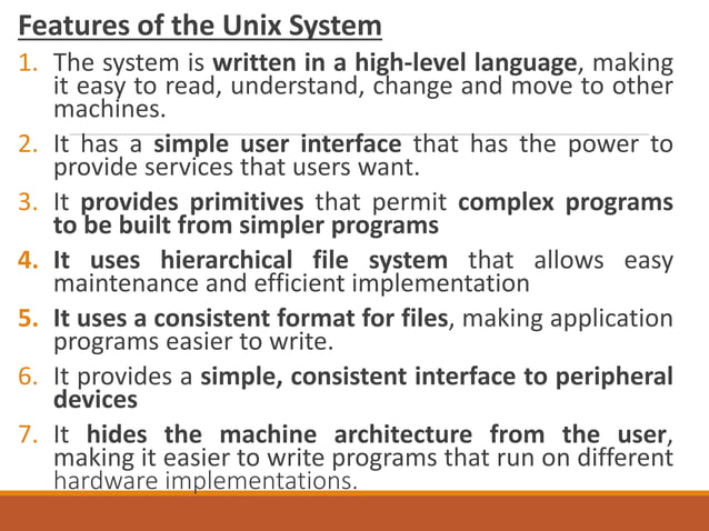 Introduction To Unix Operating System Chapter 1 Ppt Mrssowmya Jyothi Ppt