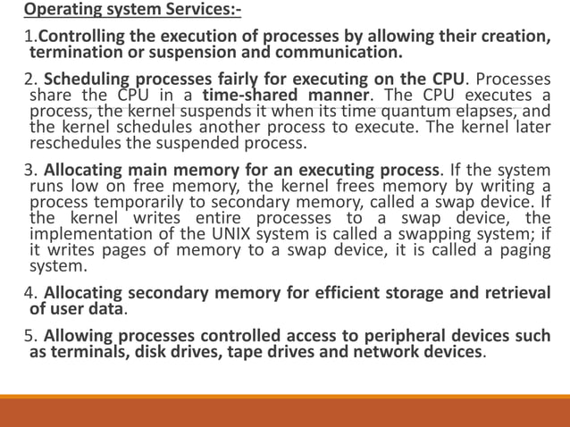 Introduction to Unix operating system Chapter 1-PPT Mrs.Sowmya Jyothi | PPT