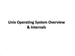 Unix operating system basics | PPT