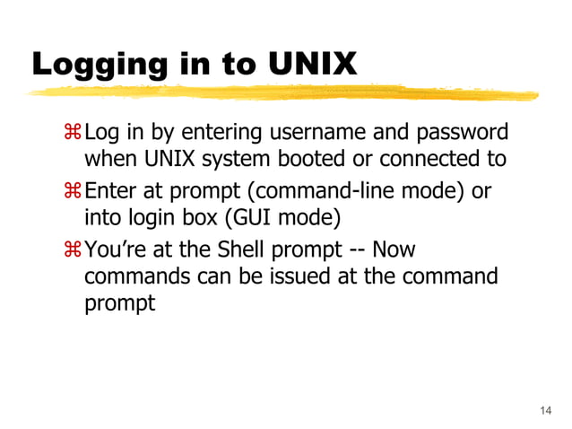 Unix OS & Commands | PPTX