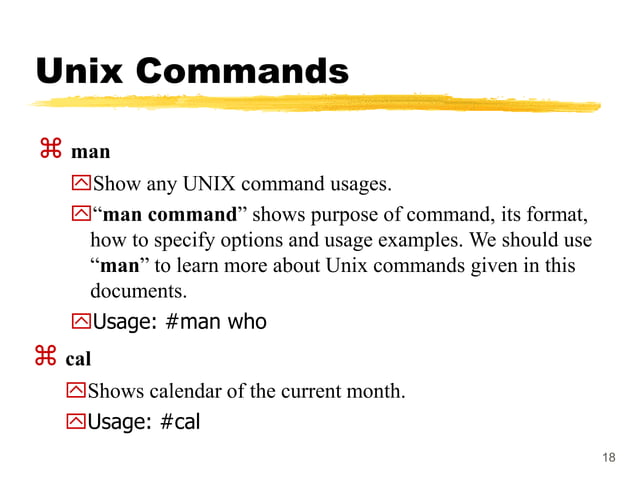 Unix OS & Commands | PPTX