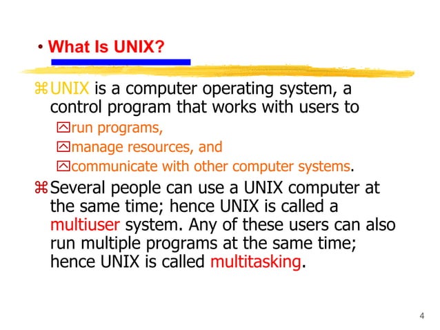 Unix OS & Commands | PPTX