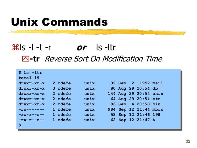 Unix OS & Commands