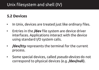 Introduction to Unix-like systems (Part I-IV) | PDF