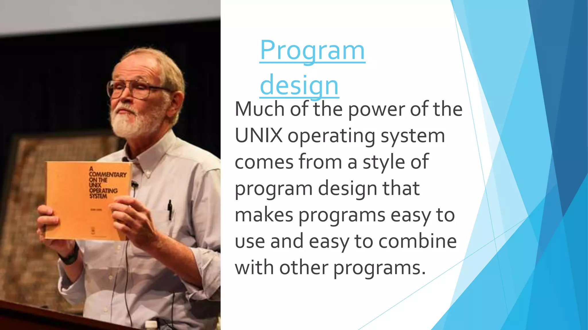 Unix philosophy and principles | PPTX