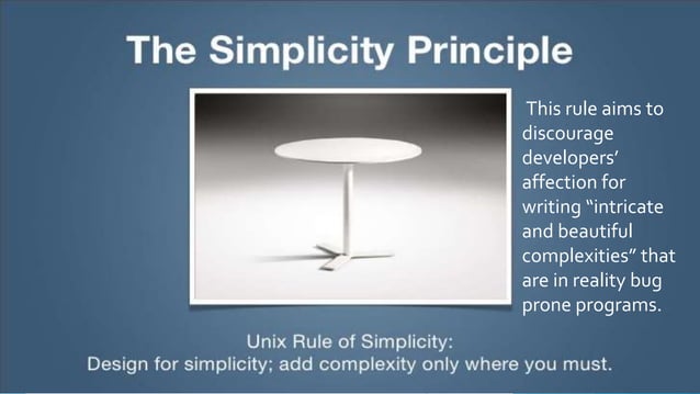Unix philosophy and principles | PPT | Free Download