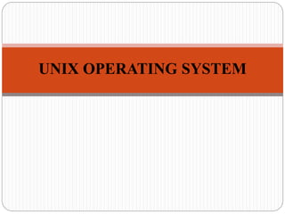 Unix ppt | PPT