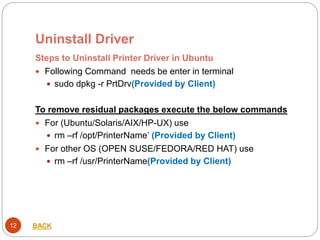Unix printer driver_2ndfeb2017_final | PPT