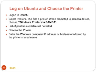 Unix printer driver_2ndfeb2017_final | PPT