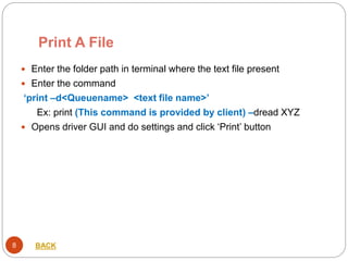 Unix printer driver_2ndfeb2017_final | PPT