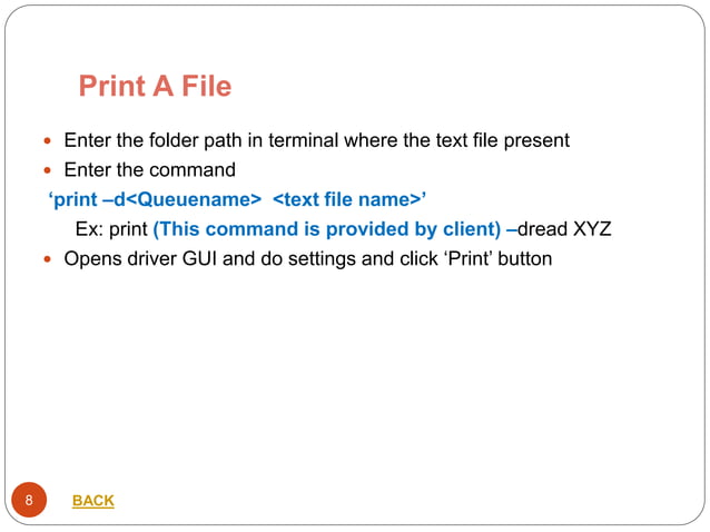 Unix printer driver_2ndfeb2017_final | PPT
