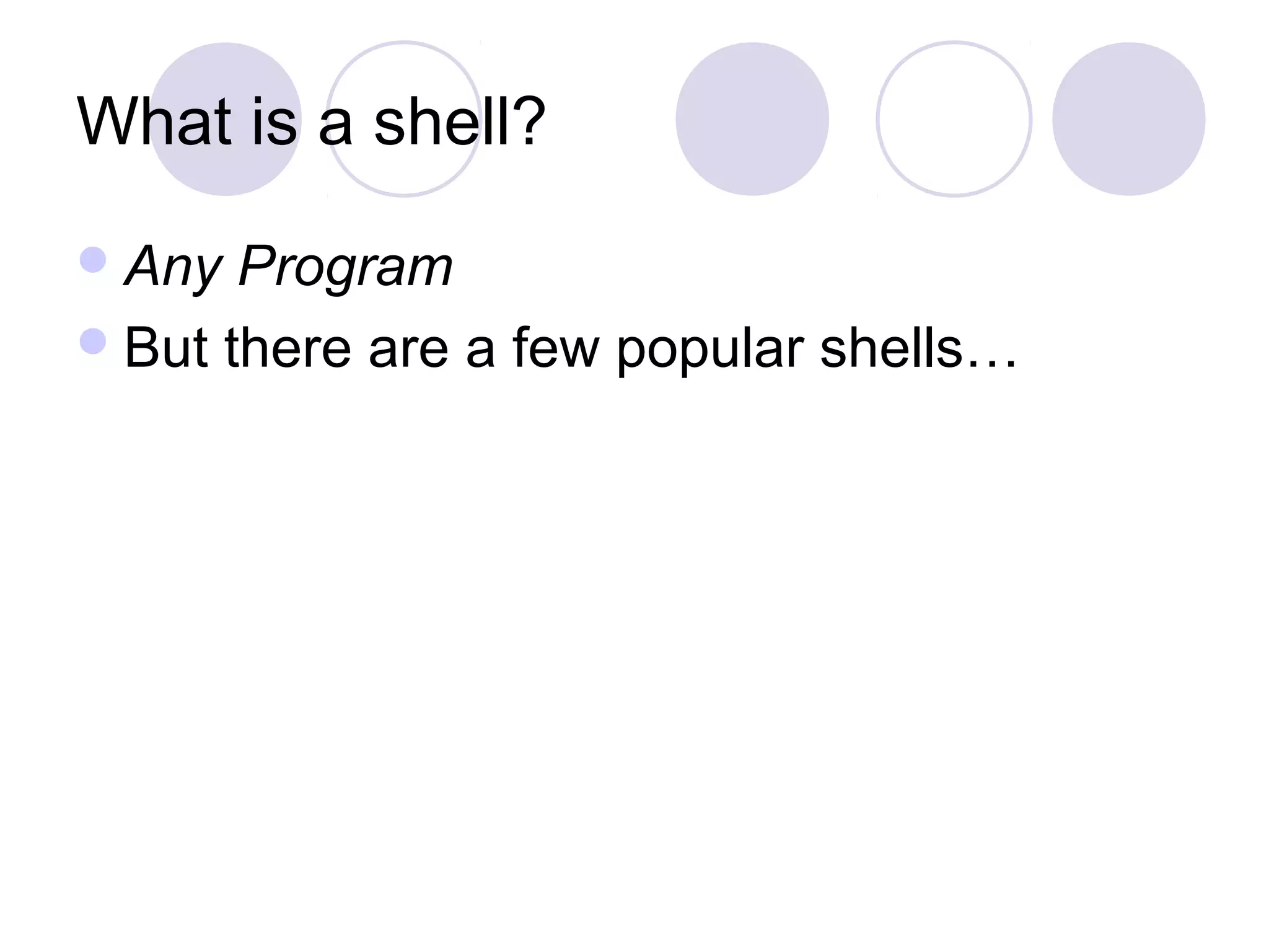 Unix Shell Scripting Basics Ppt
