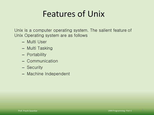 Unix shell programming intro-part-1 | PPT