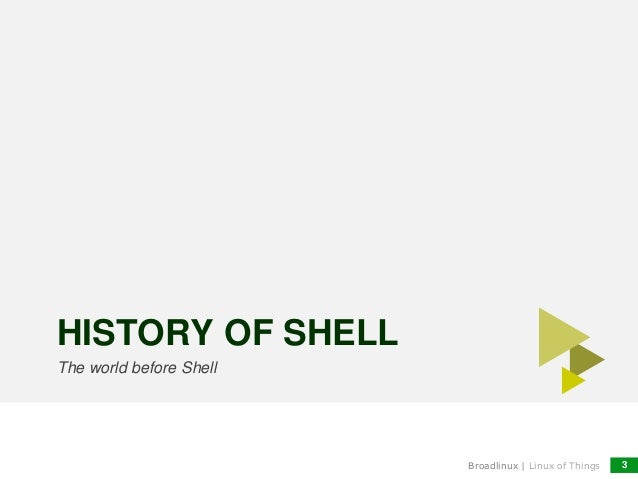 Unix shell story