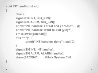 Unix signals | PPT