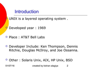 Unix structure organization | PPT