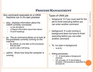 Unix training session 3 | PPT