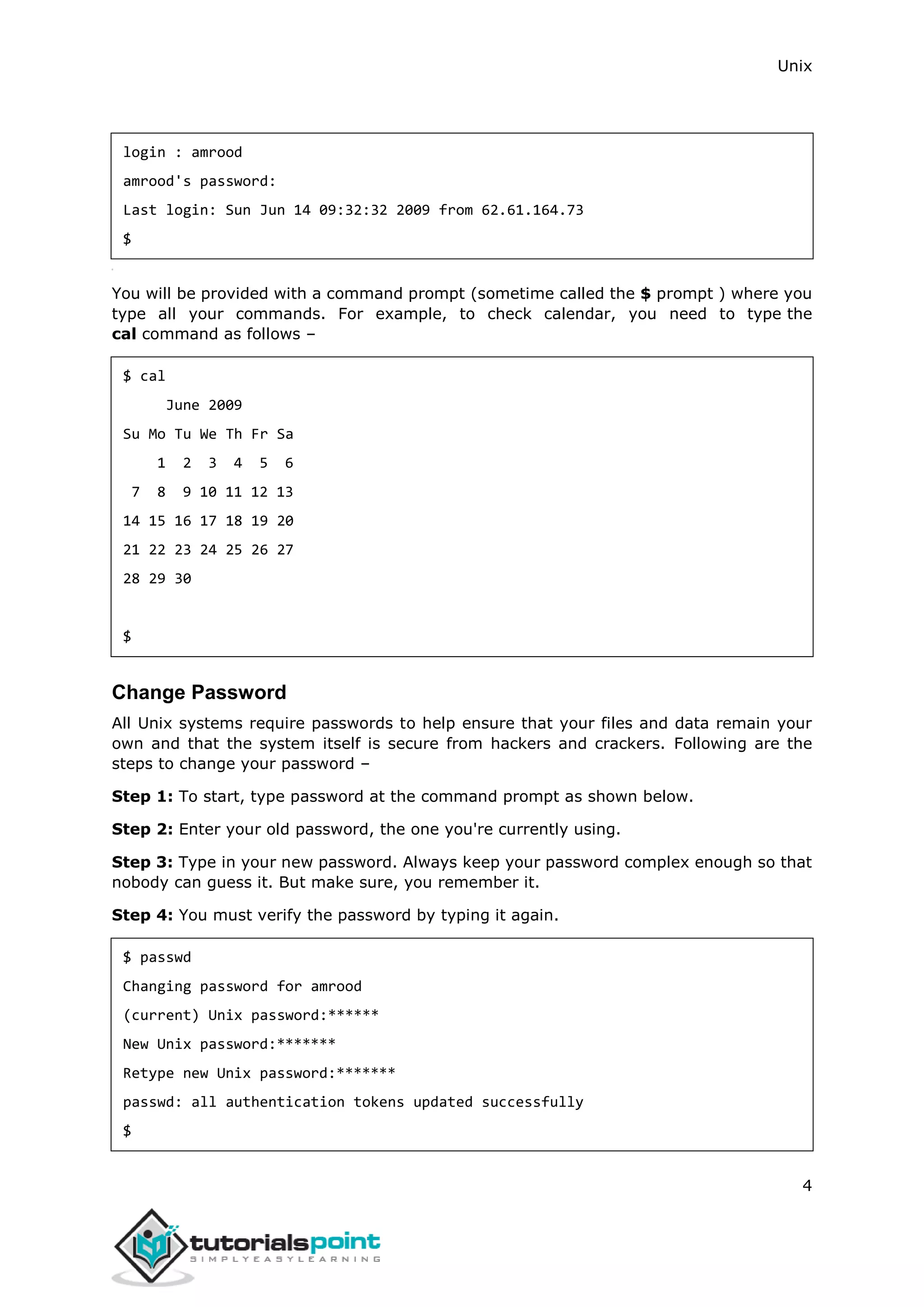 Unix tutorial | PDF | Operating Systems | Computer Software and Applications