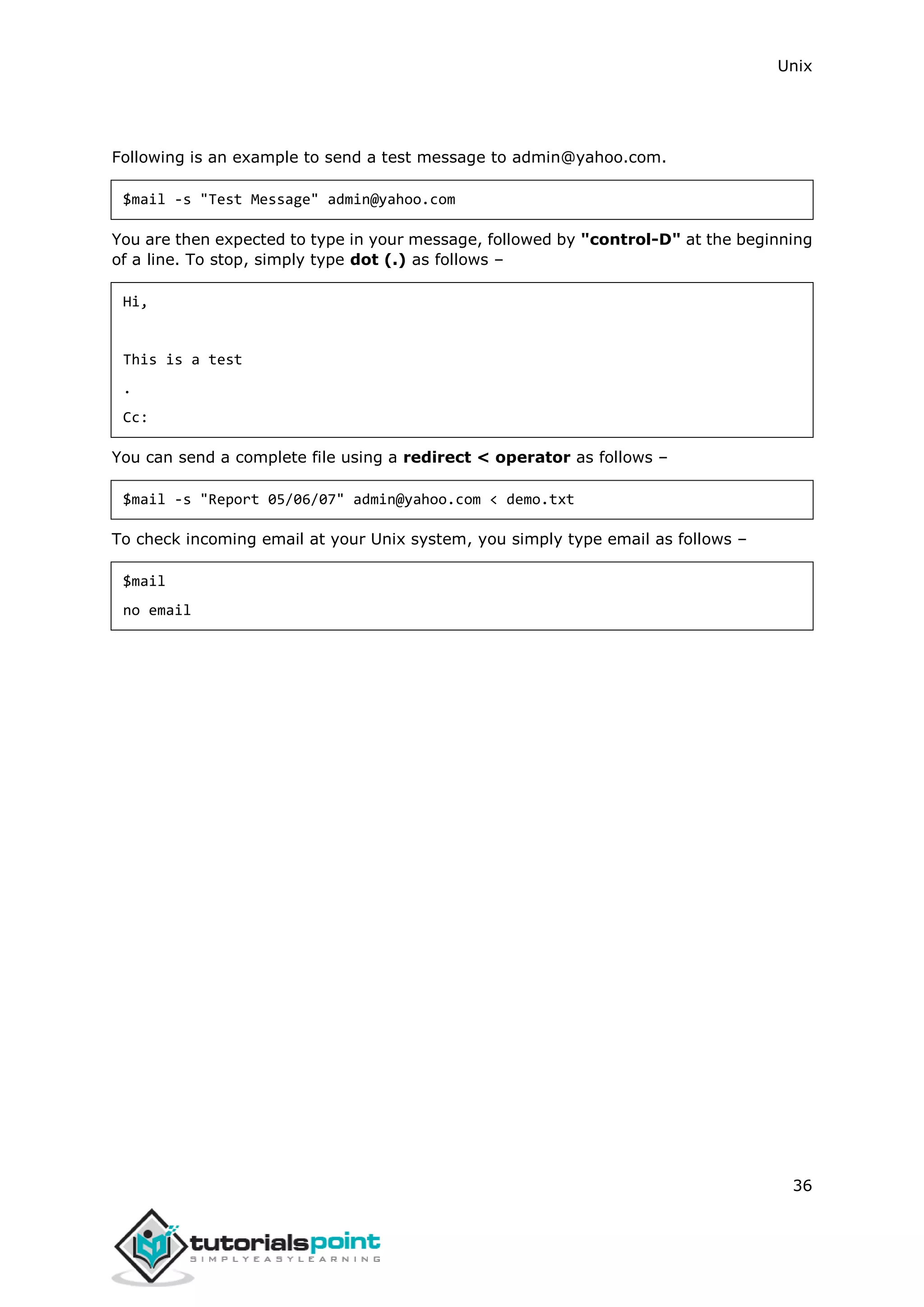 Unix tutorial | PDF | Operating Systems | Computer Software and Applications