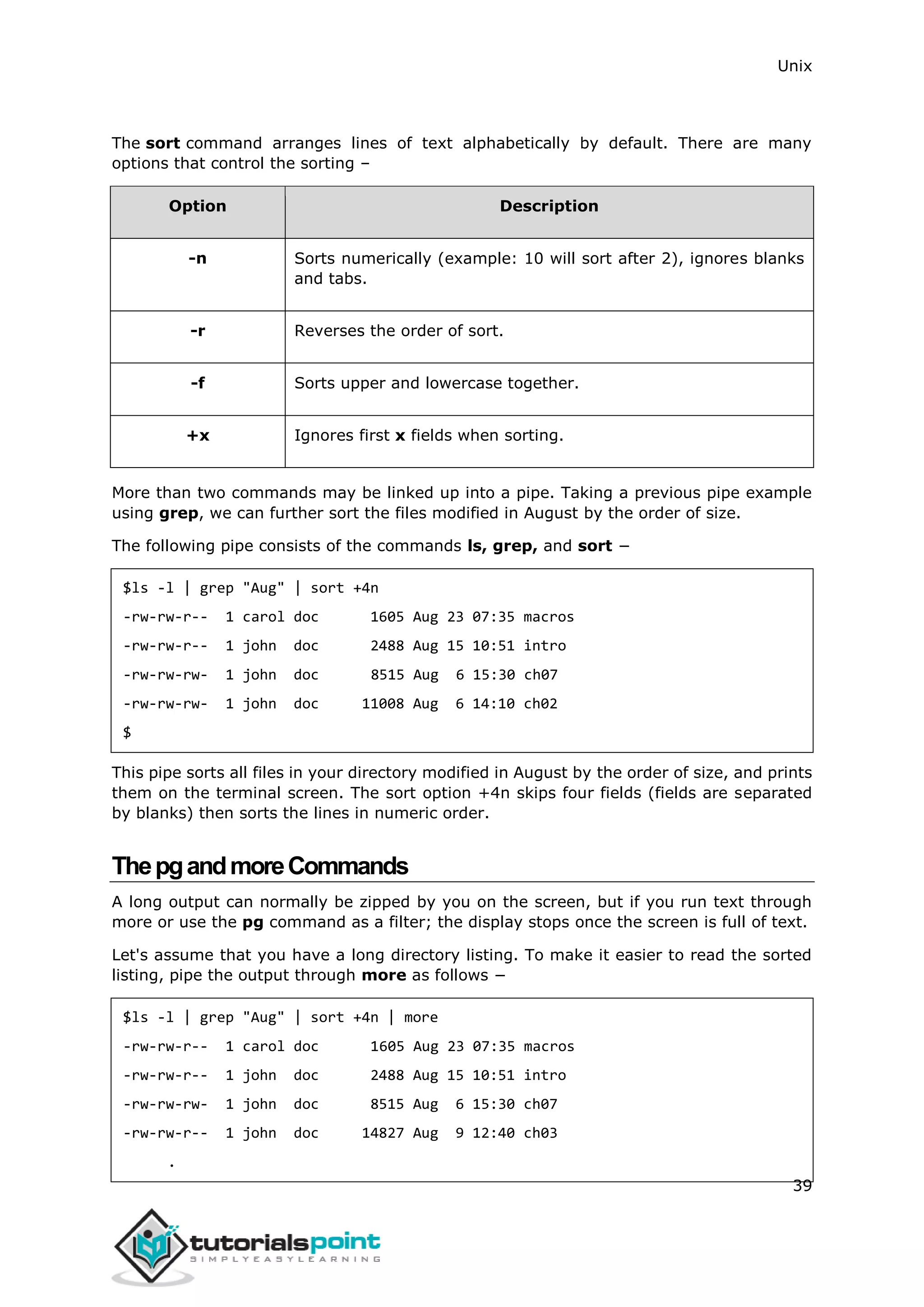 Unix tutorial | PDF | Operating Systems | Computer Software and Applications