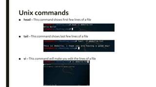 Unix tutorial for beginners | PPT