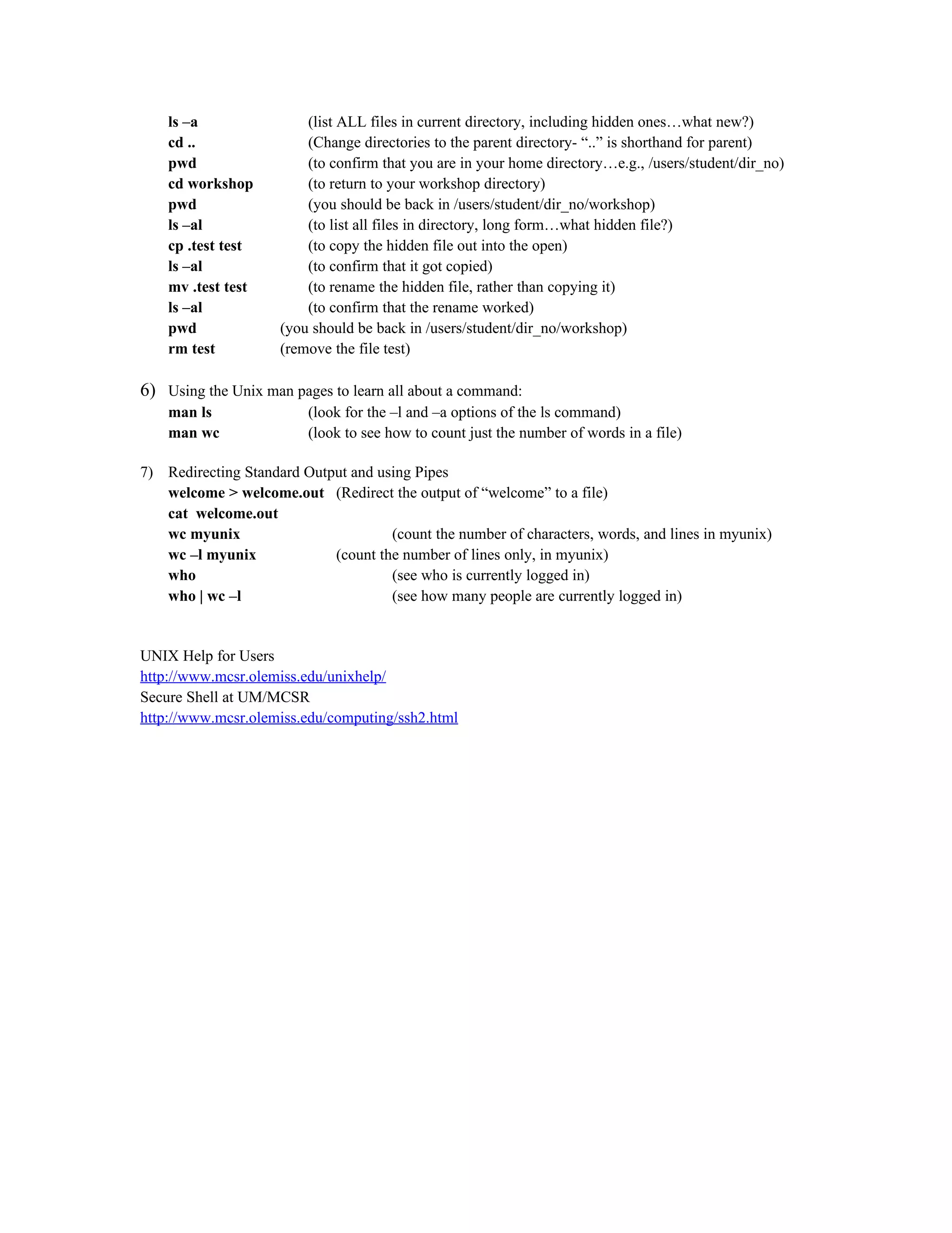Unix Workshop Part1 Pdf