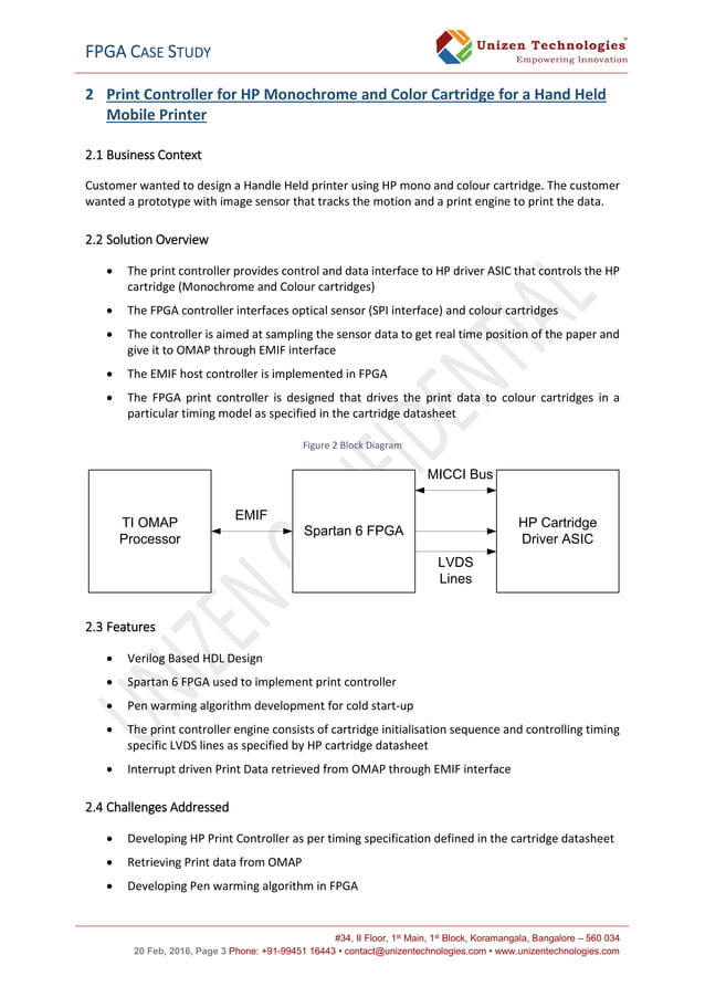 Unizen fpga case_study | PDF