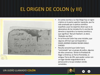 Un judío llamado Colón | PPTX