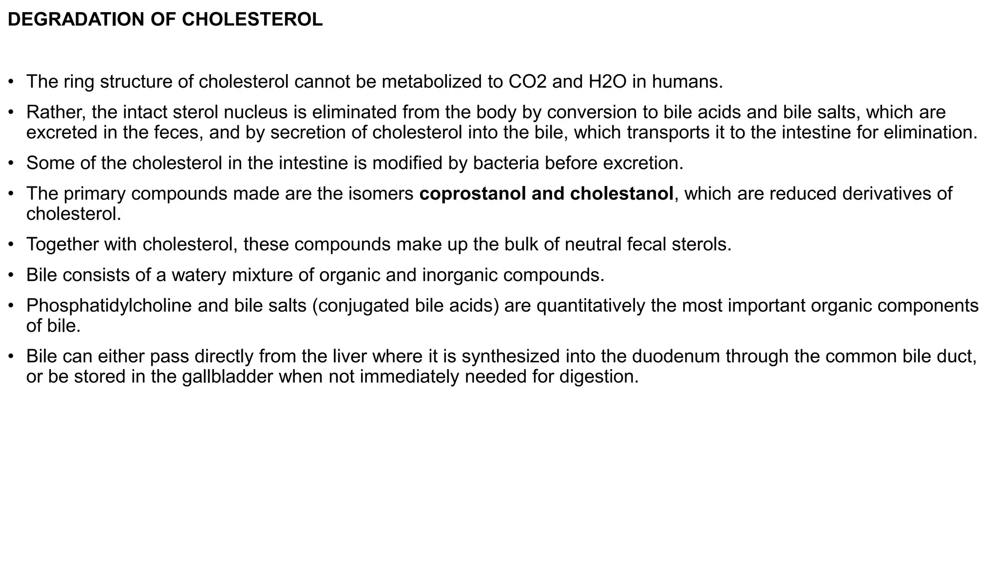 Cholesterol, its structure, synthesis of | PPTX