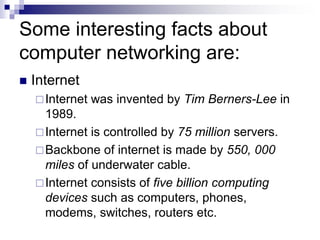 Unknown facts of networking | PPT