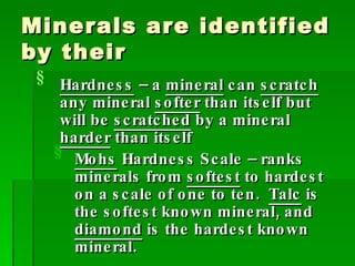 Mineral Identification Lab | PPT