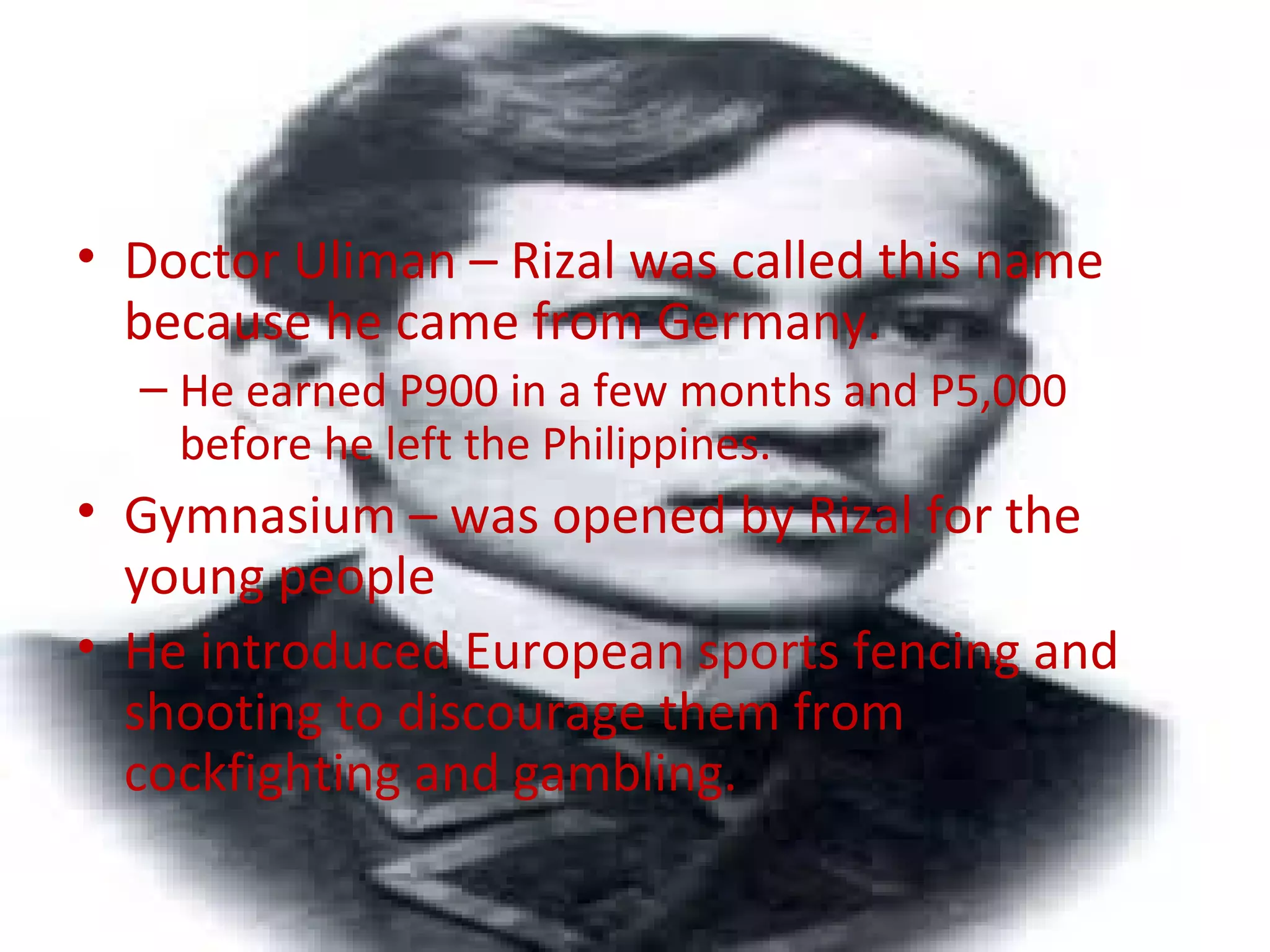 Rizal First Homecoming | PPT