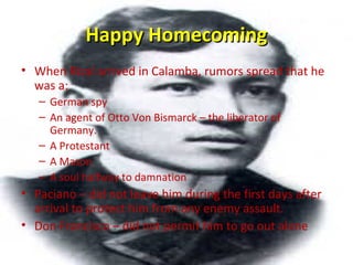 Rizal First Homecoming | PPT