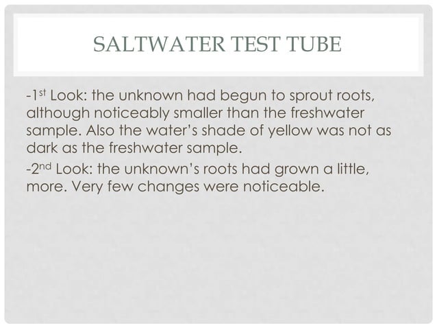 Unknown specimen powerpoint | PPT