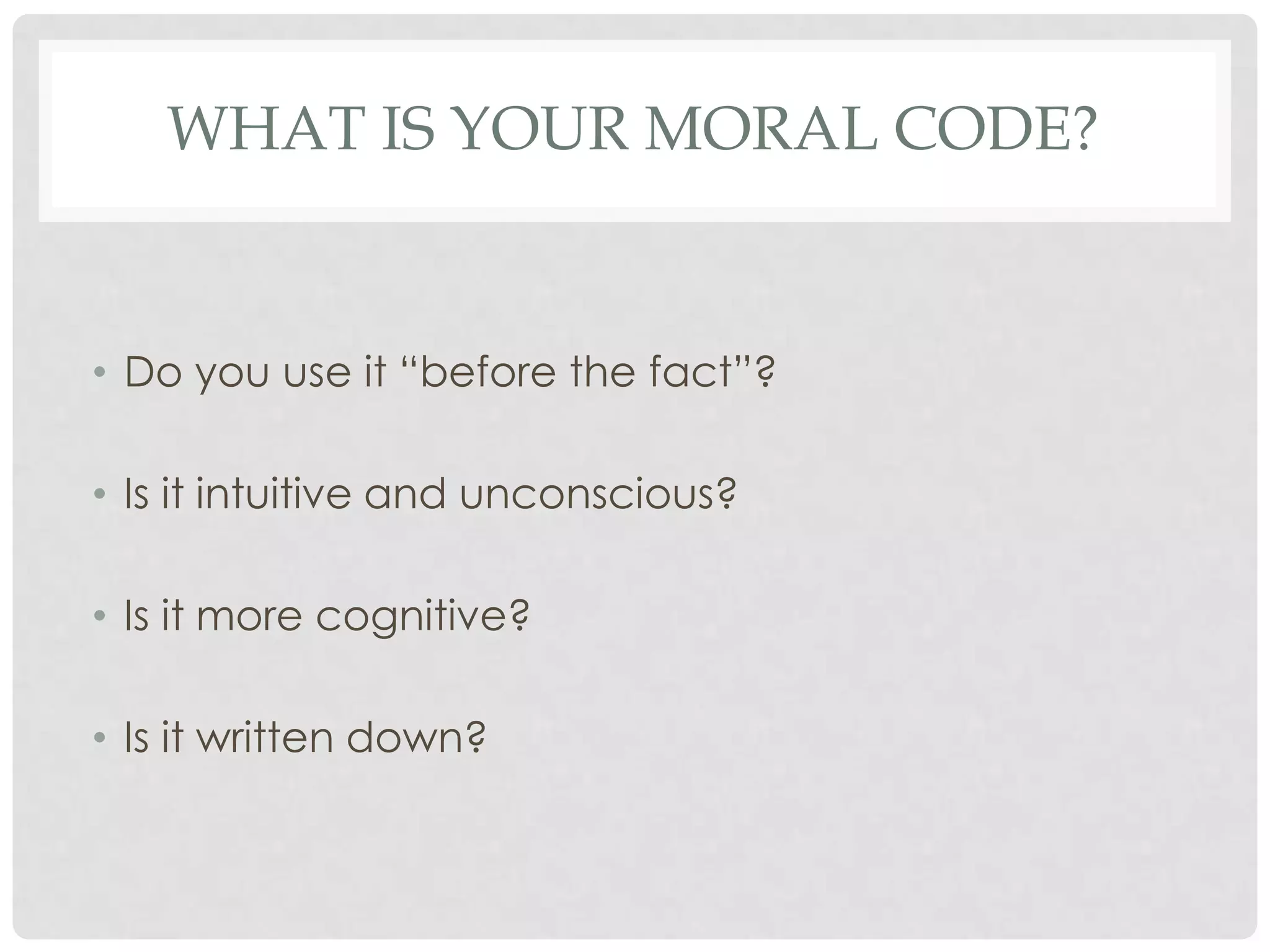 Unlearning Ethics: Ethical Memes and Moral Development | PPTX